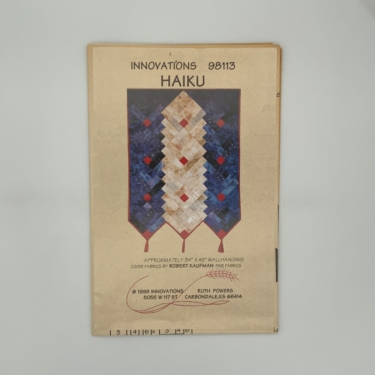 Haiku - Innovations 98113 - Vintage Uncut Quilt Pattern – PennsHollow