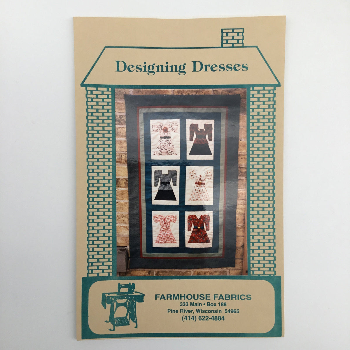Designing Dresses - Farmhouse Fabrics - Vintage Uncut Quilt Pattern ...