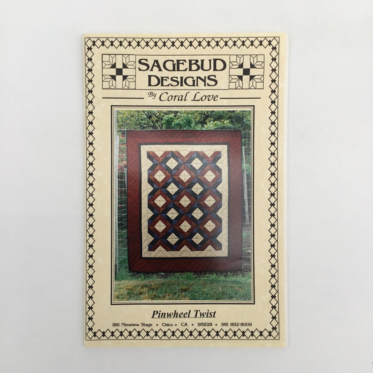 Pinwheel Twist - Sagebud Designs by Coral Love - Vintage Uncut Quilt P ...