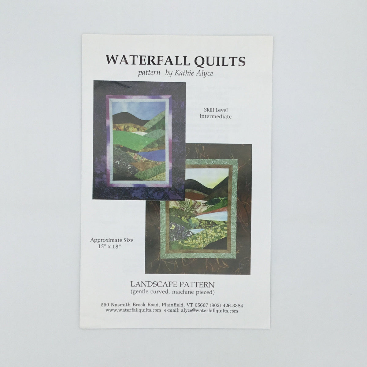 Landscape Pattern - Waterfall Quilts - Uncut Quilt Pattern – PennsHollow