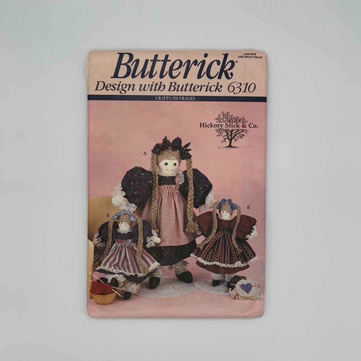 Butterick 6310 (1992) Hickory Stick & Co. Beth and Jennifer Dolls - Vi ...